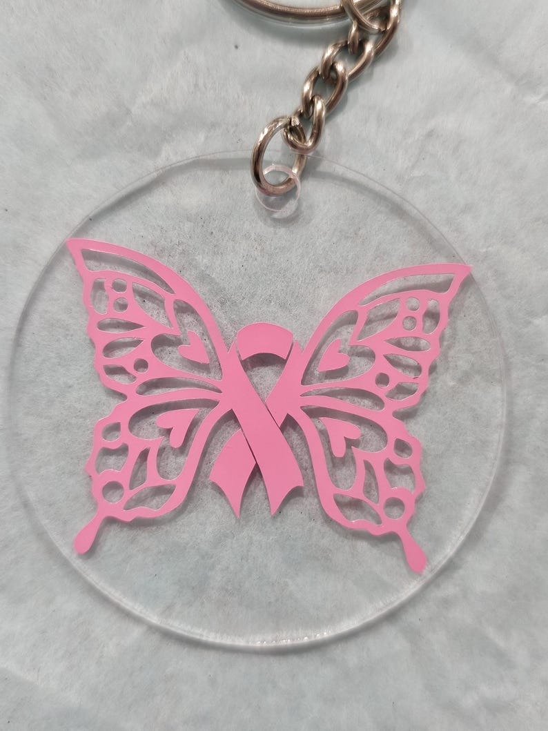 Personalized Round Acrylic Keychain, Cute Gift Idea - Etsy