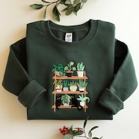 Embroidered Monstera Plant Hoodie - Etsy Canada