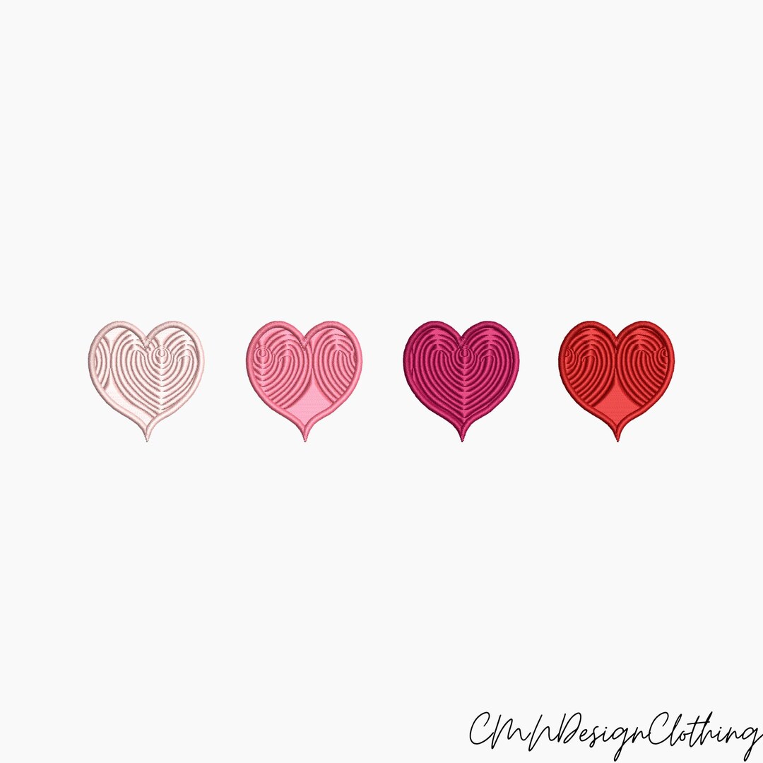 Mini Heart Embroidery Design, Machine Embroidery Designs, Embroidery ...