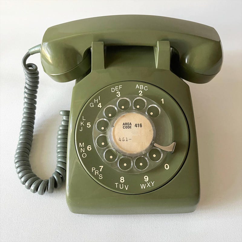 Green Rotary Phone - Etsy