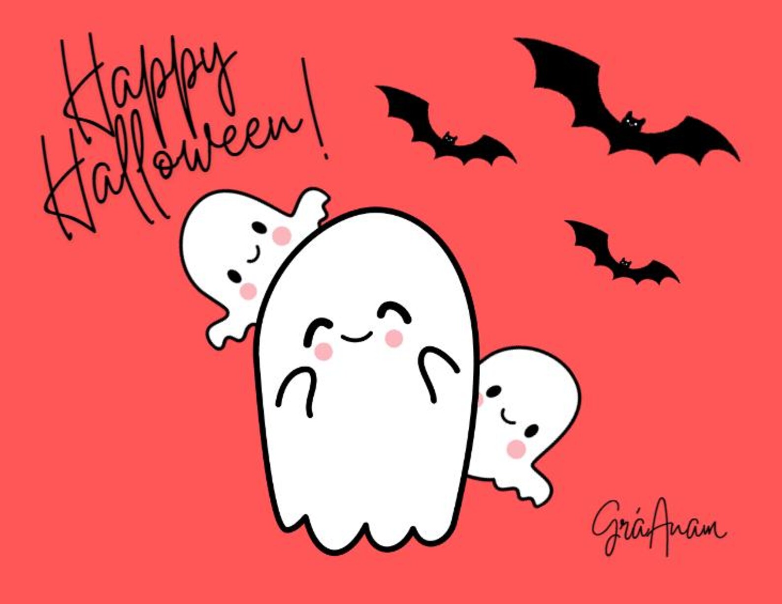 Happy Halloween, Boo, Ghosts, Digital File, Decor - Etsy
