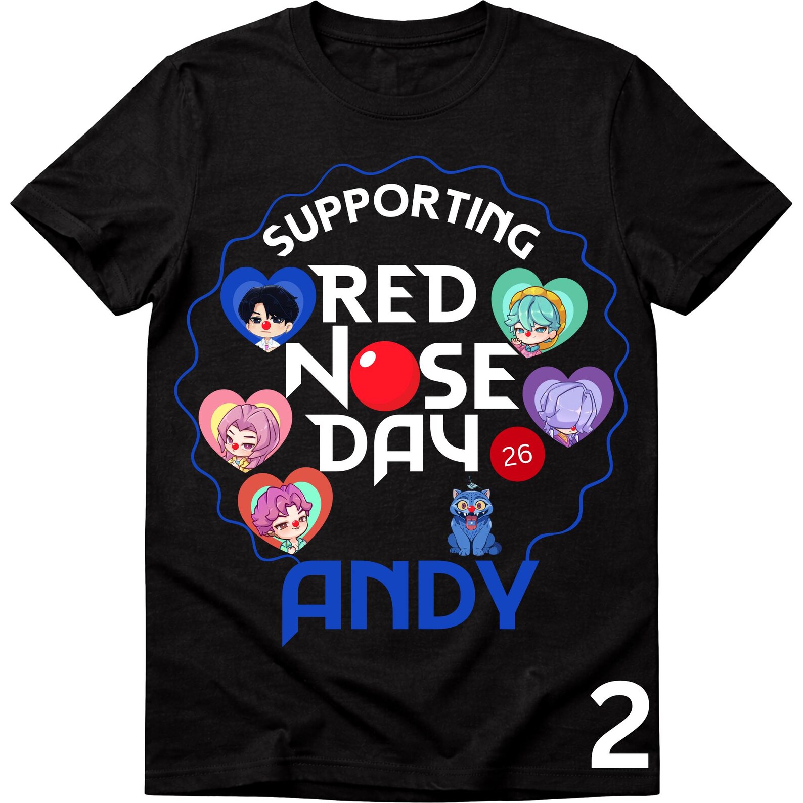 Red Nose Day 2026 | Kpop | DTF Heat Transfer | Ready to Press - Etsy 日本