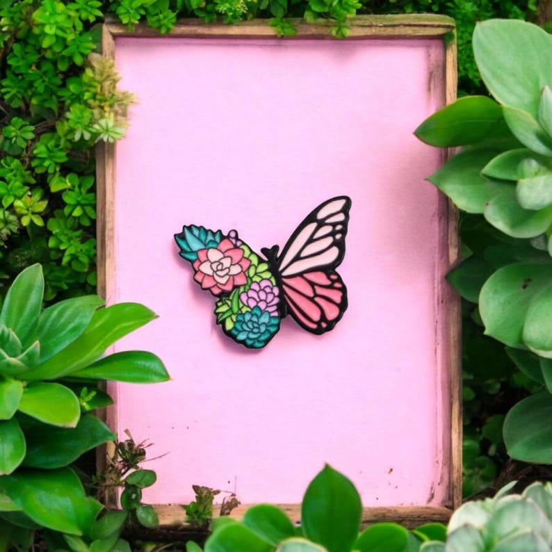 Colorful Butterfly Lover Hard Enamel Pin - Etsy