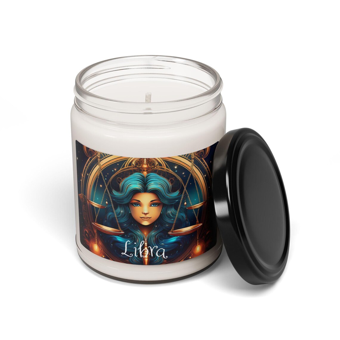 Libra Zodiac Soy Wax Candle - 9oz, USA Assembled, Soy Wax Scented and ...