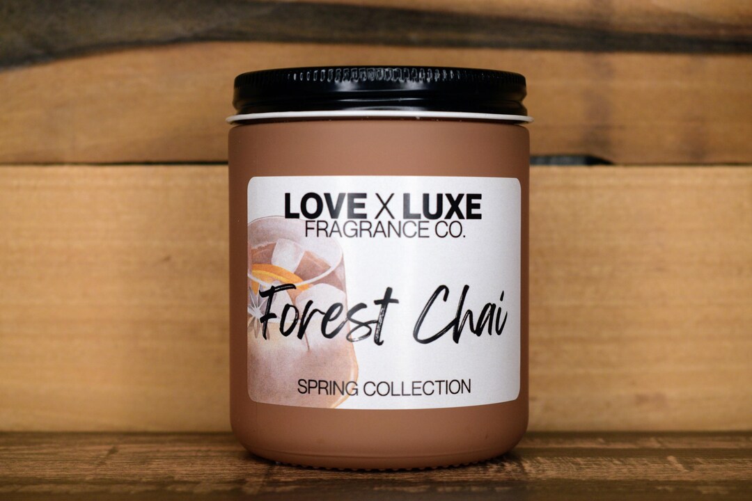 Forest Chai Spring Collection 7 Oz Candle Soy Blend Crackling Wood Wick ...