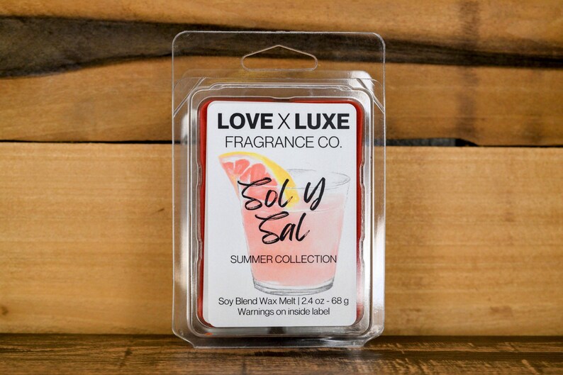 Sol Y Sal | Summer Collection | 2.4 Oz Wax Melt | Soy Blend | Hand ...