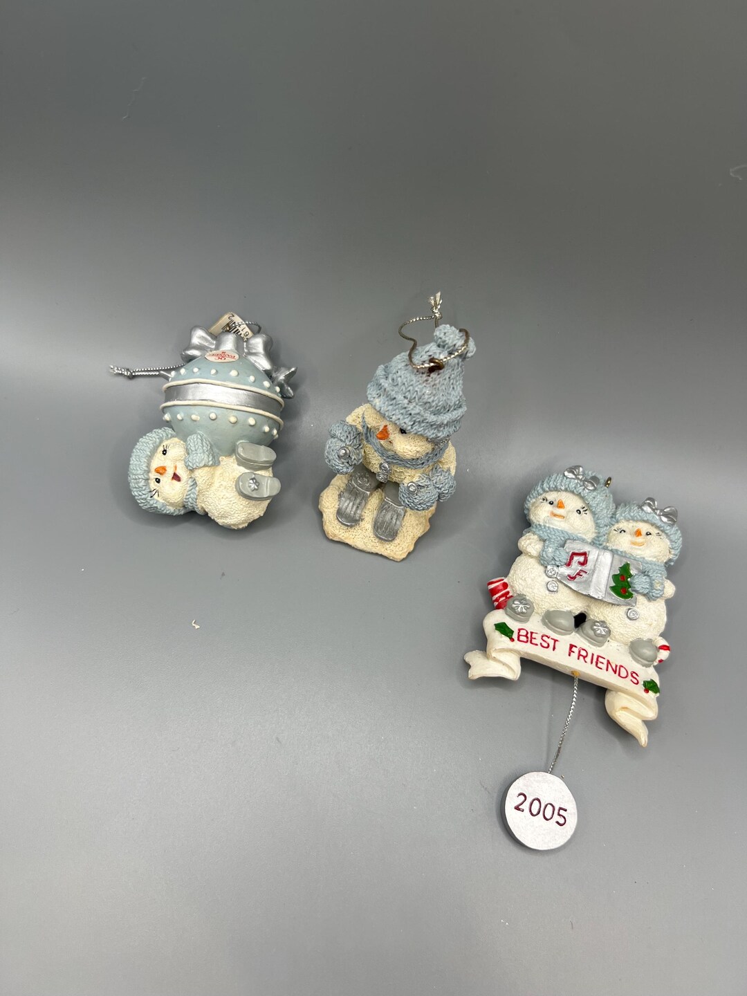 Vintage Snow Buddies Ornaments Bundle of Three Mini Snow Buddies ...
