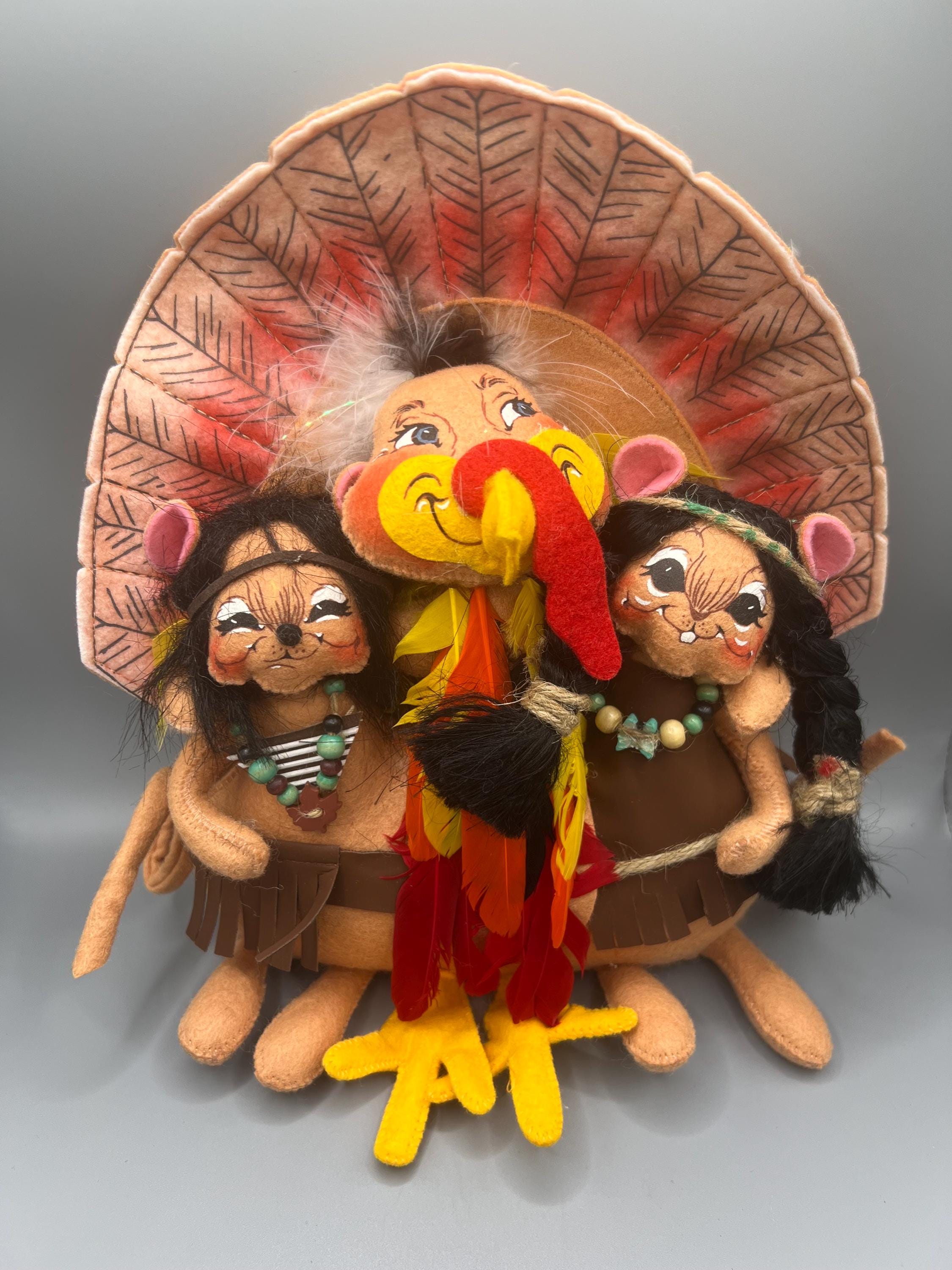 Annalee 10” Let’s Talk Turkey Thanksgiving Decor Fall Theme Tabletop ...