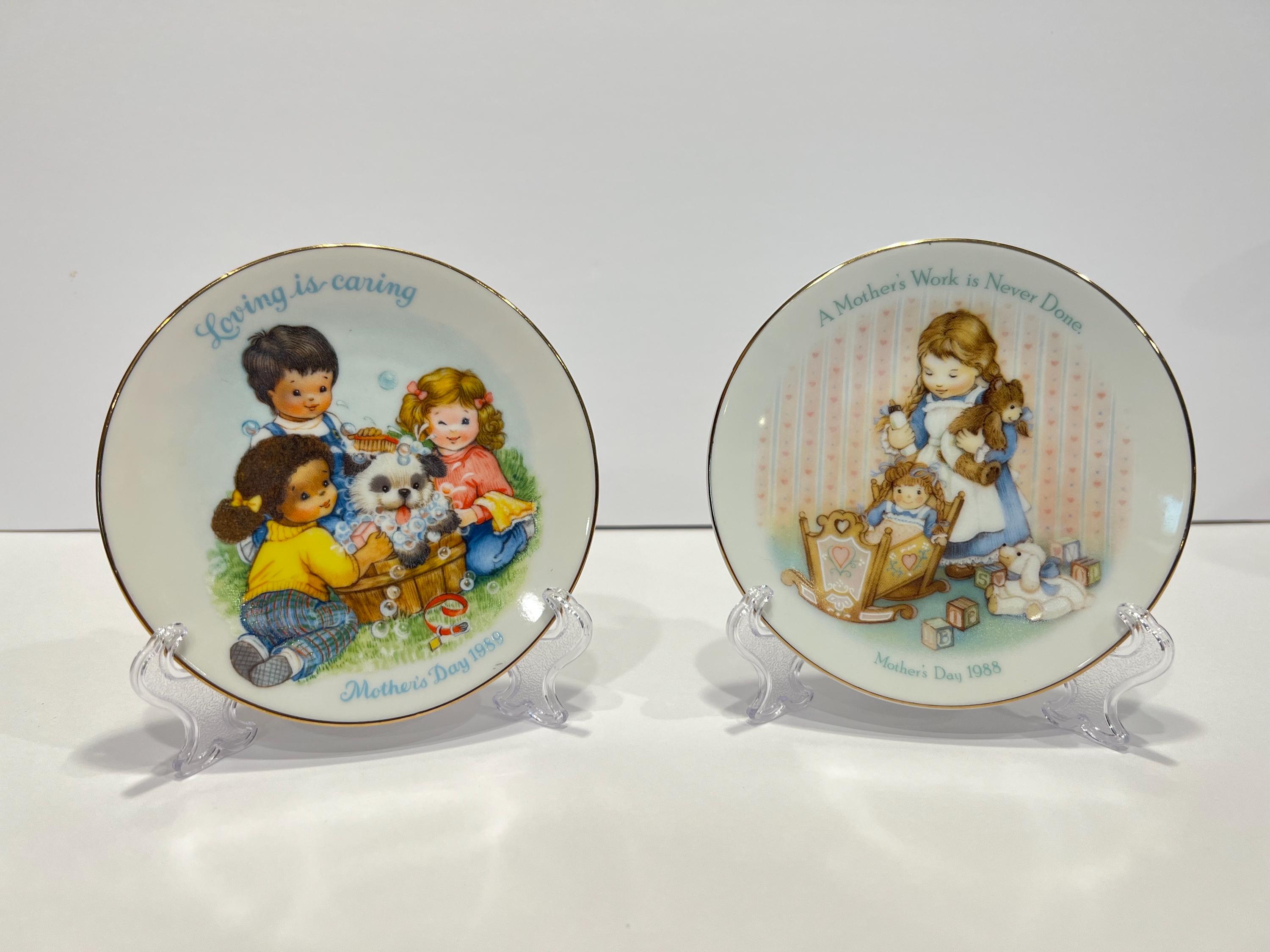 Vintage Avon Mother’s Day Collectible Plates – 5” Decorative Plate Set ...