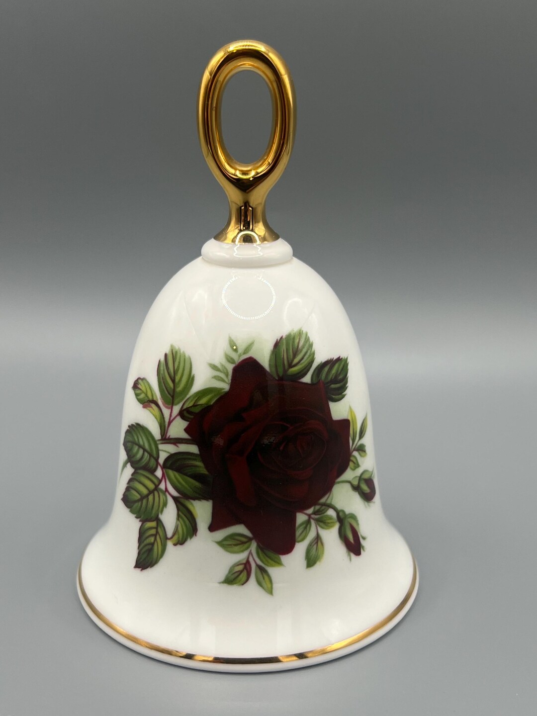 Vintage Josephine Bruce Rose Bell: Fine English Bone China, Danbury ...