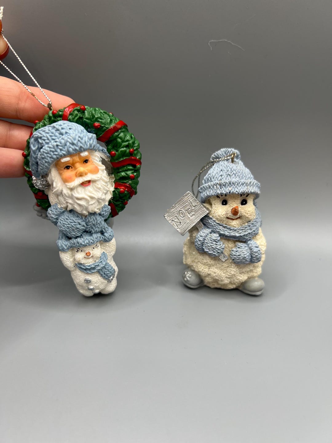 Snow Buddies Ornaments Bundle of Two Snow Man Ornaments Vintage Snow ...