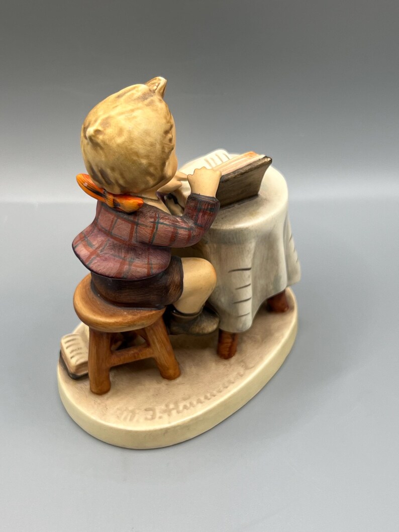 Boy Reading Book Hummel Figurine – “little Bookkeeper” – Goebel Germany ...