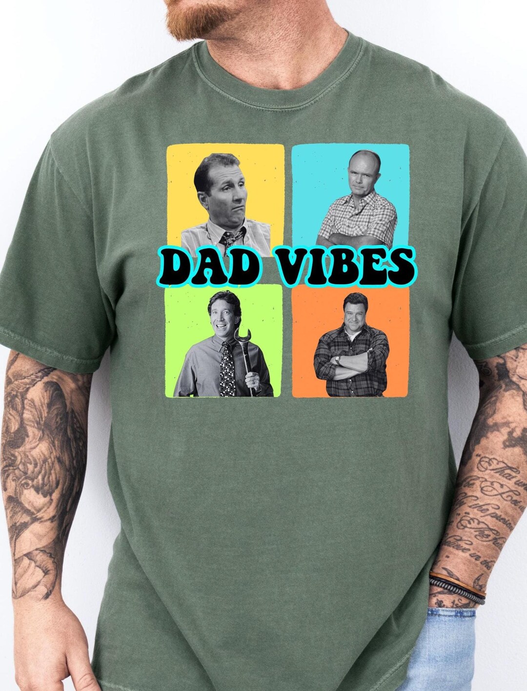 Daddy Vibes Shirt, Retro Dad Shirt, Comfort Color, Fathers Day Gift ...