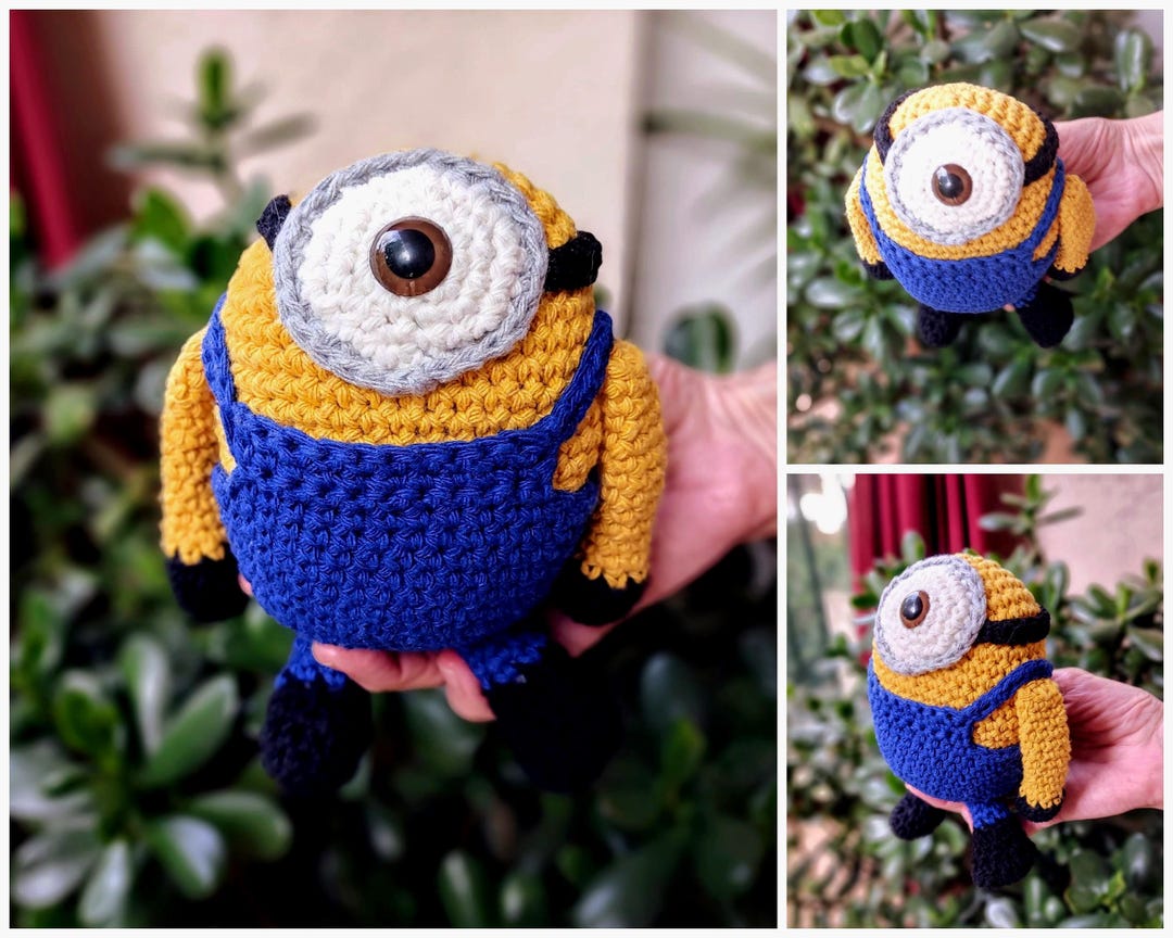 Minion Amigurumi Handmade Crochet With Cotton Thread. Crochet "minion ...