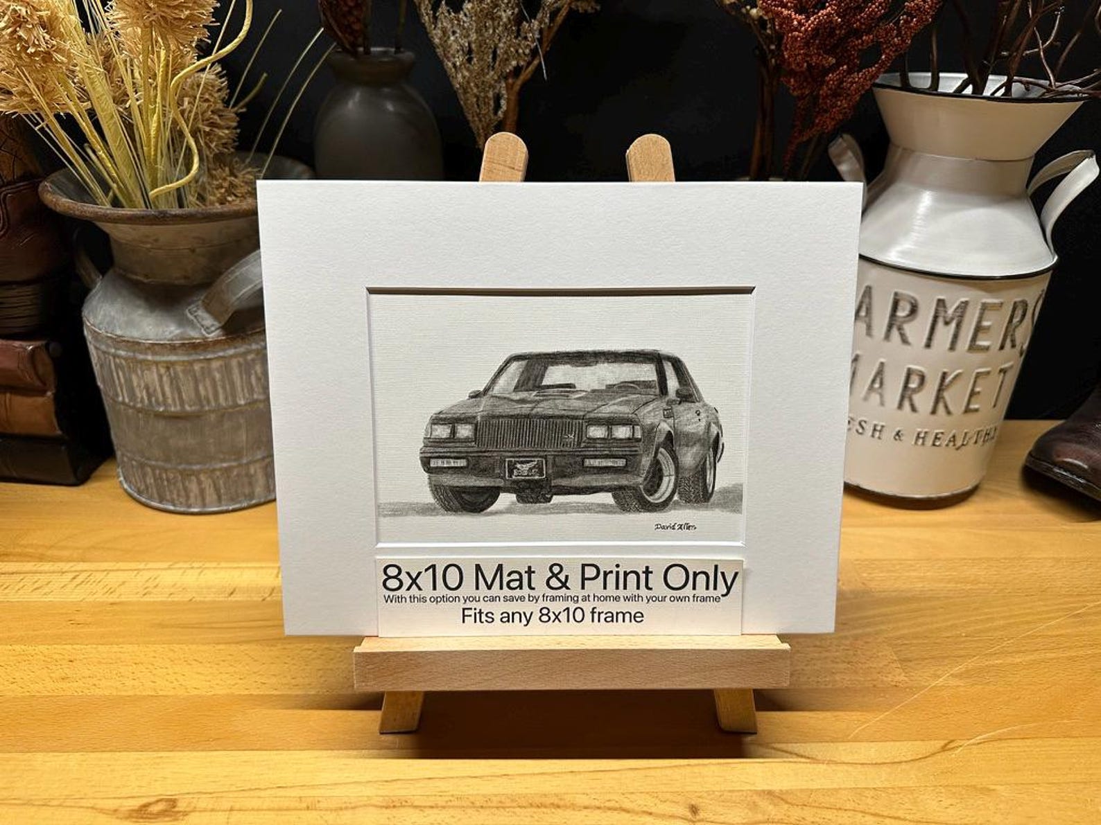 1987 Buick Grand National GNX Car Graphite Pencil Art Sketch Drawing ...