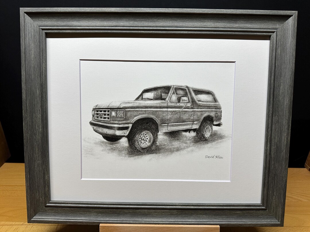1987, 1988, 1989, 1990, 1991 Generation 4 Ford Bronco Graphite Pencil ...