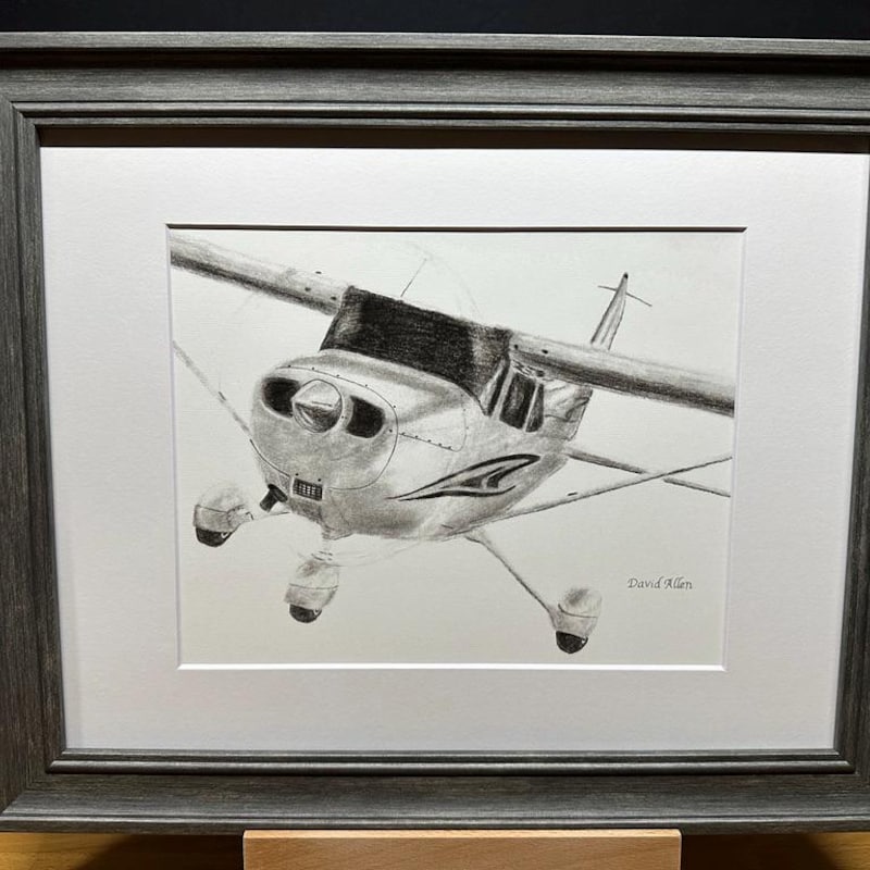Cessna 172 Drawing - Etsy