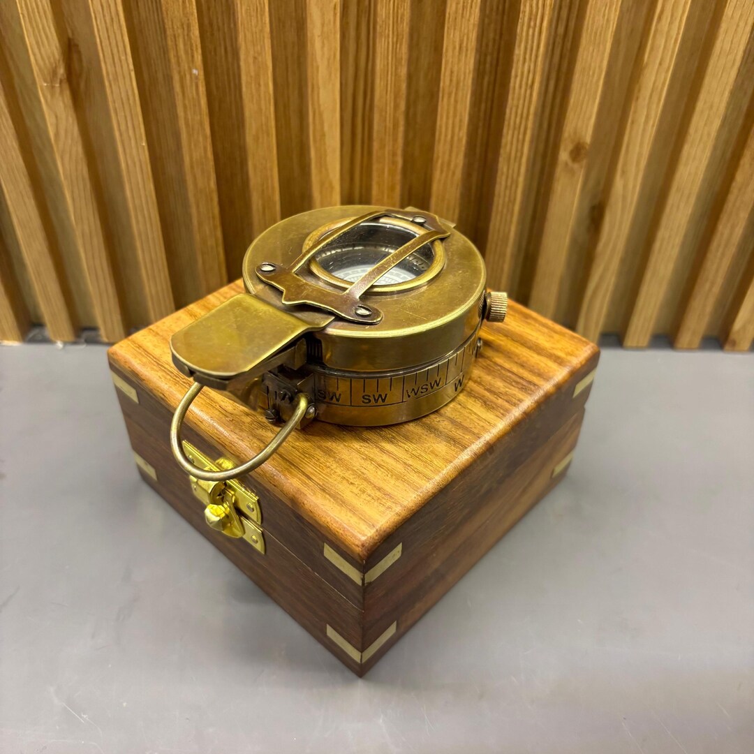 Brass Military Compass From World War II, Pocket Compass, and British ...