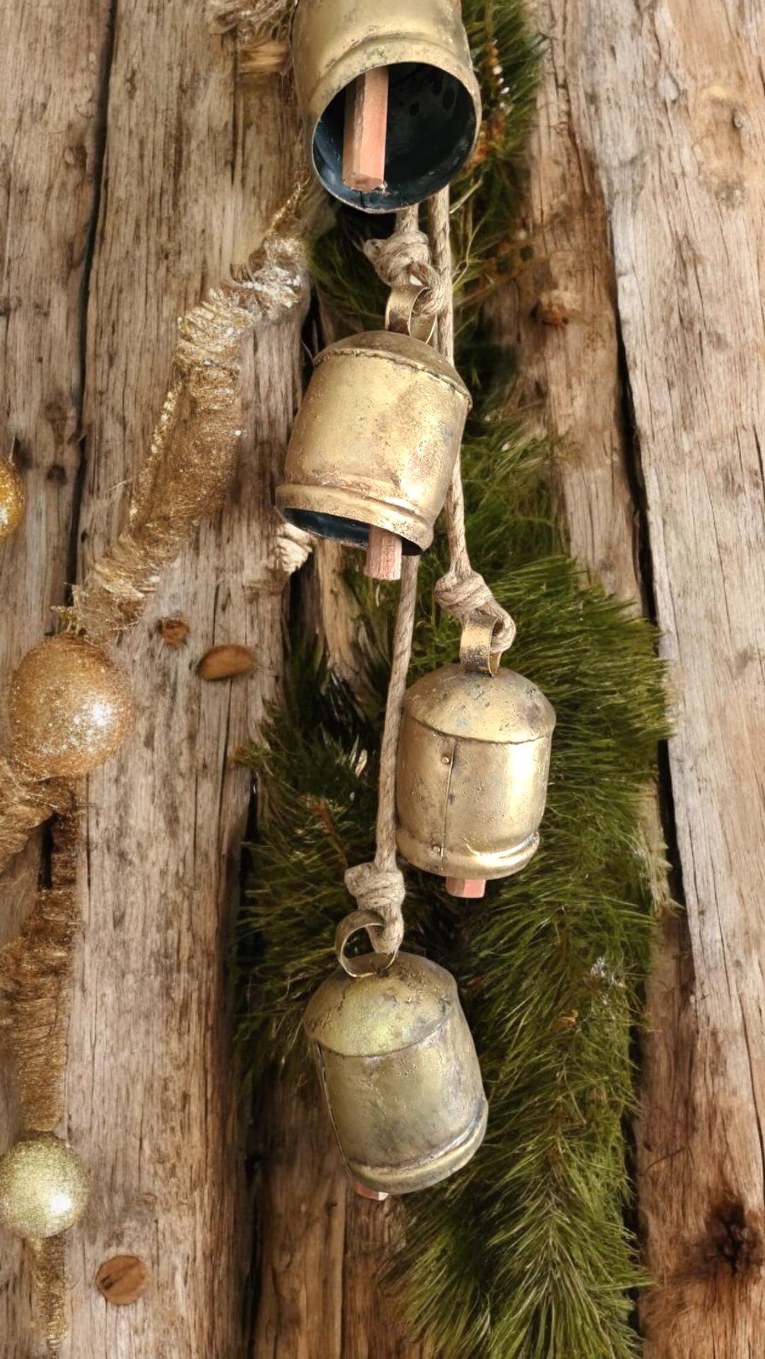 Set of 4 Harmony Cow Bells Vintage Handmade Rustic Lucky Christmas ...