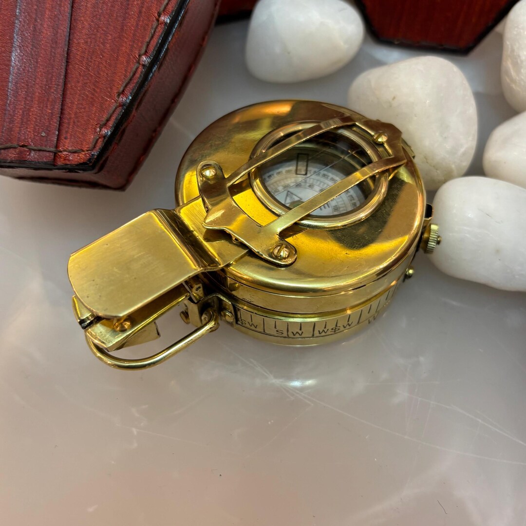 Brass Military Compass From World War II, Pocket Compass, and British ...