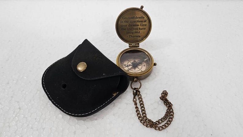 Brass Military Compass From World War II, Pocket Compass, and British ...