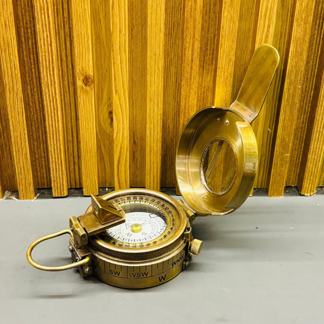 Brass Military Compass From World War II, Pocket Compass, and British ...