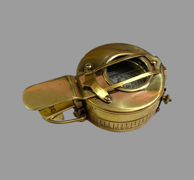 Brass Military Compass From World War II, Pocket Compass, and British ...
