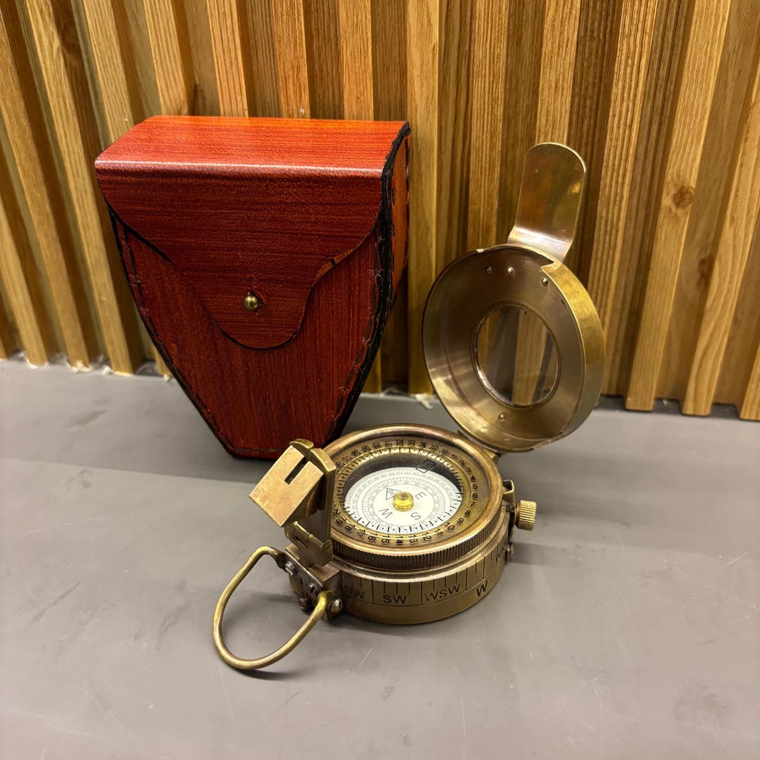 Brass Military Compass From World War II, Pocket Compass, British ...