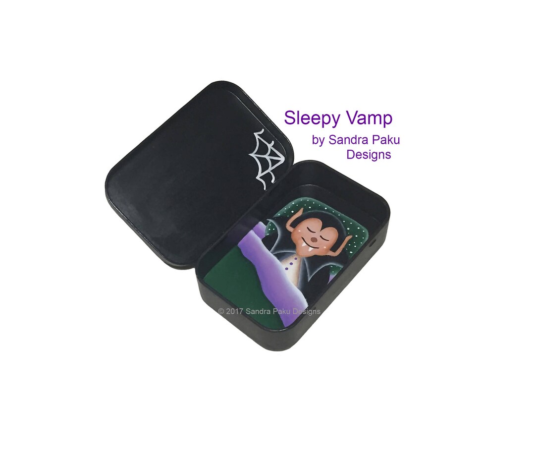 E-pattern_ Sleepy Vamp_tole Painting Pattern by Sandra Paku - Etsy