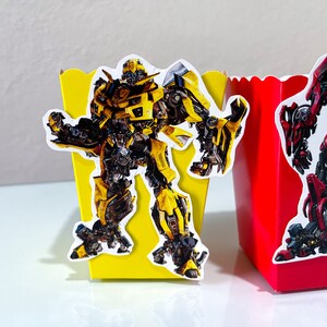 Transformers Party Popcorn Box, Rescue Bots Birthday Treats Box ...
