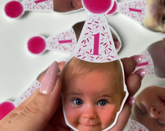 1st Birthday Favors, Baby Photo Birthday Magnet Favors, Birthday Party ...