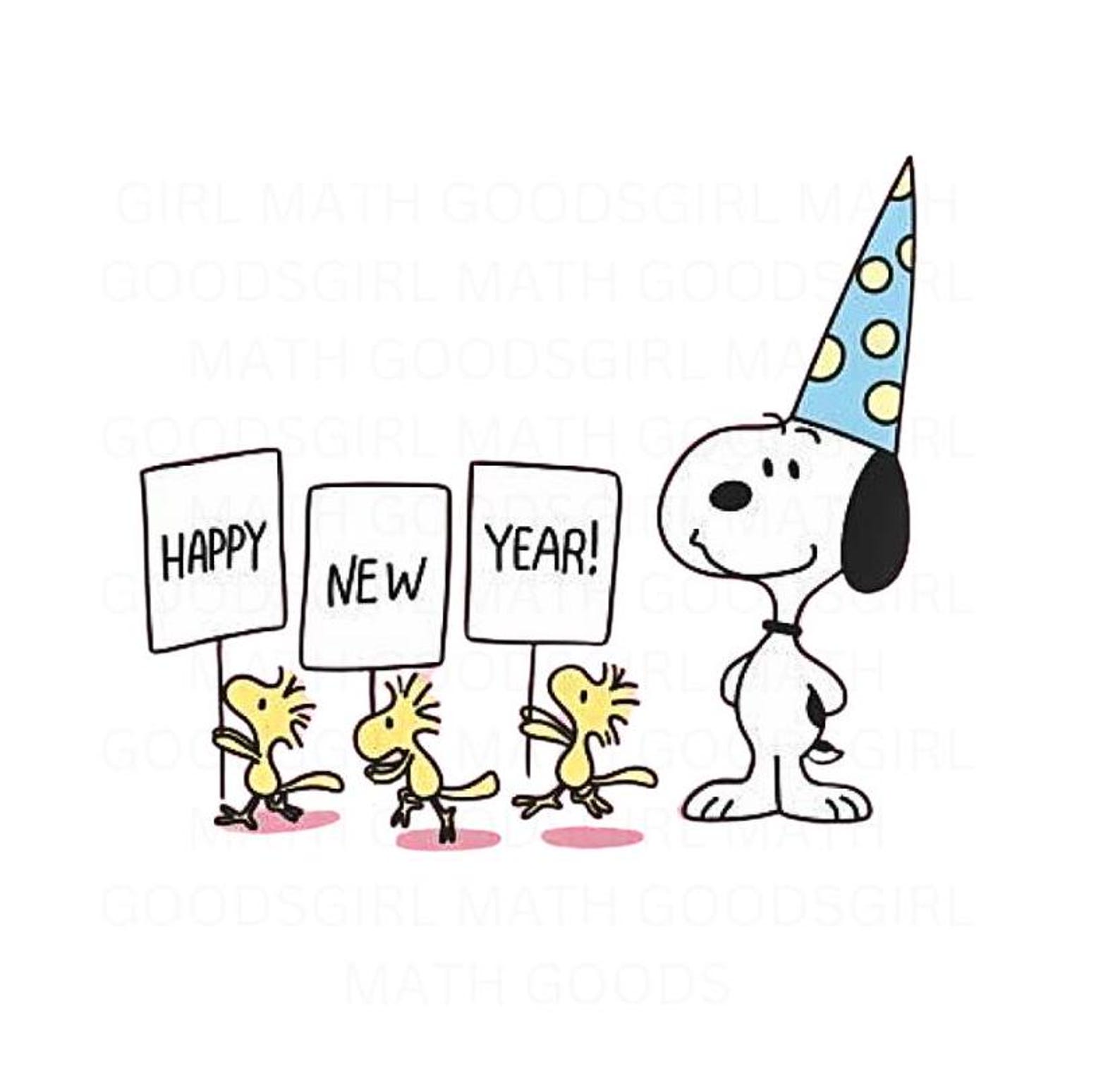 Snoopy Happy New Year Png, Happy New Year Png, Snoopy, Snoopy Png, New ...