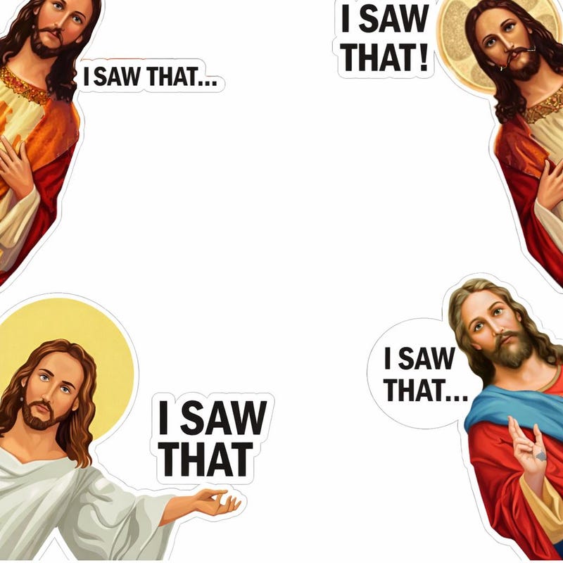 Funny Jesus 10 Sticker - Etsy