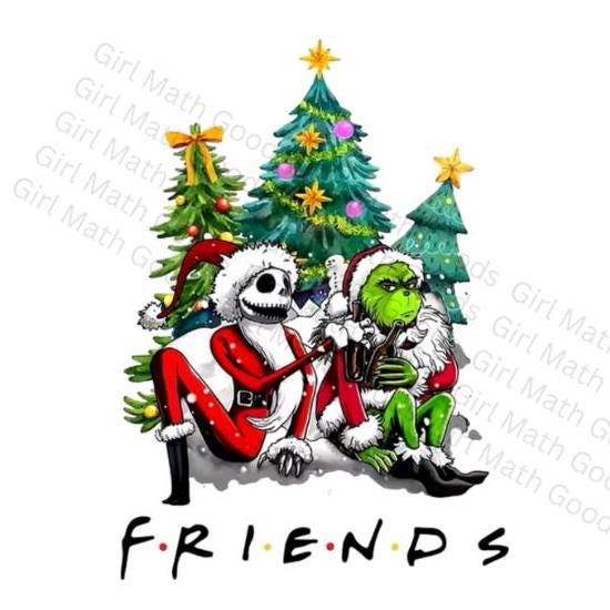 Grinch and Jack Skellington Png ,christmas Friends Png, Jack and Grinch ...
