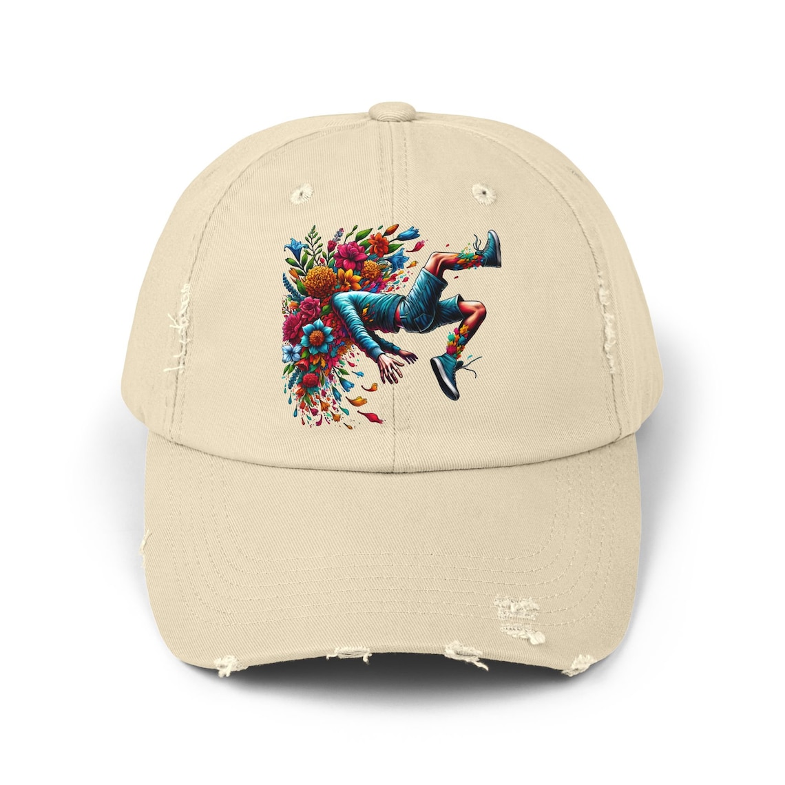 Vintage Distressed Cap, Weathered Dad Hat, Faded Trucker Cap, Retro ...