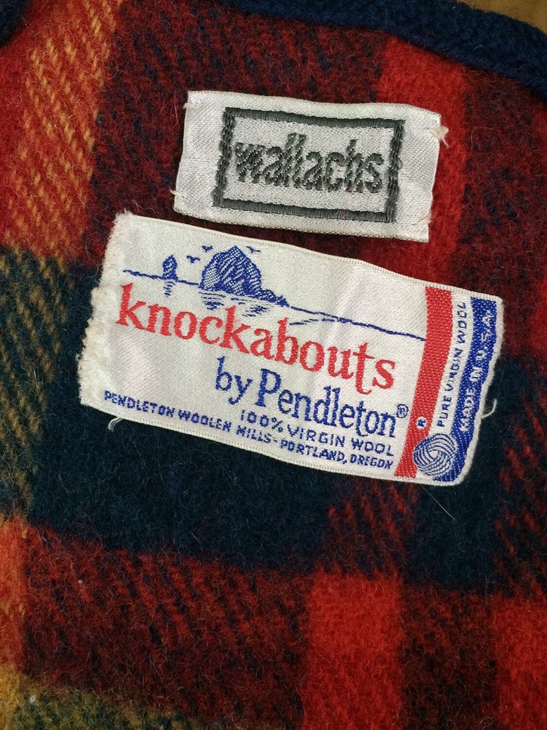 Pendleton skirt / vintage plaid skirt / Plaid Knockabouts skirt