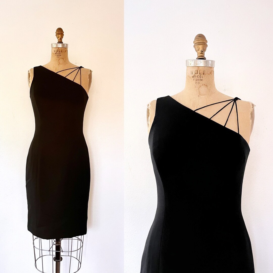 Vintage Cocktail Dress/ Vintage LBD / Radiant Shoulder Dress - Etsy