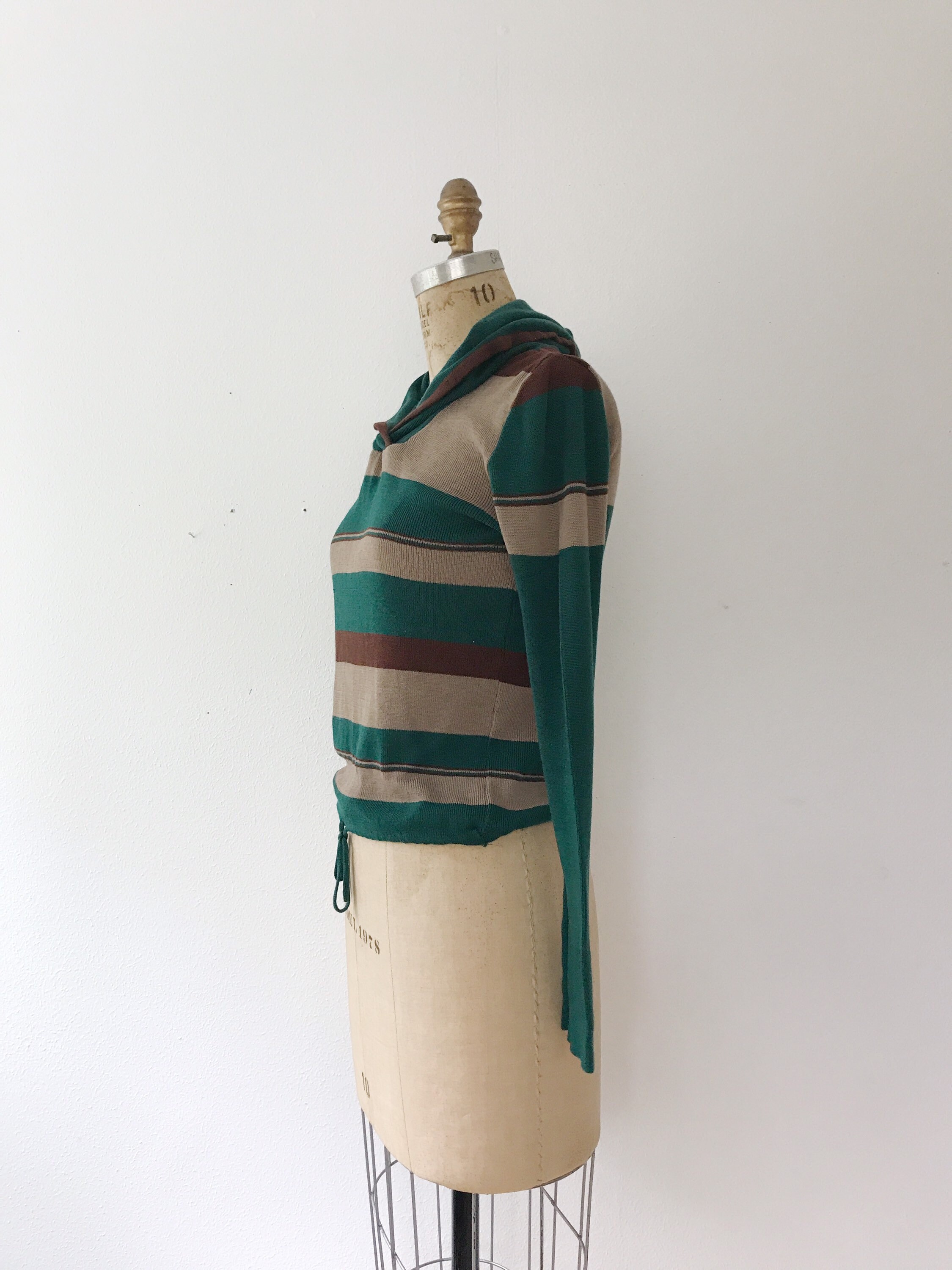 reserved for LISA vintage hooded sweater / vintage striped sweater ...