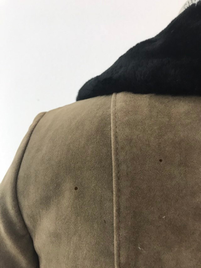 70s vintage coat / faux fur coat / Veruschka coat