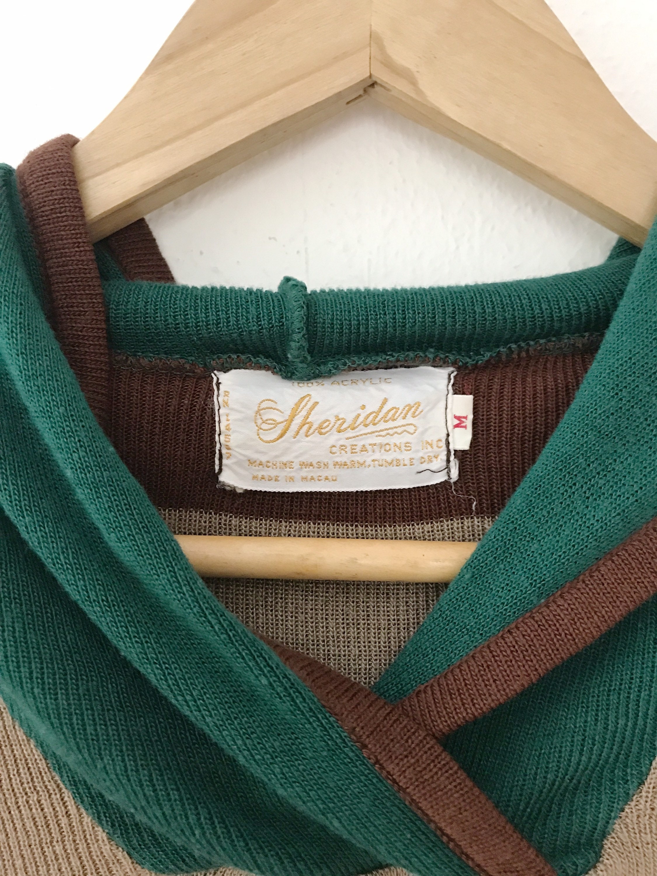 reserved for LISA vintage hooded sweater / vintage striped sweater ...