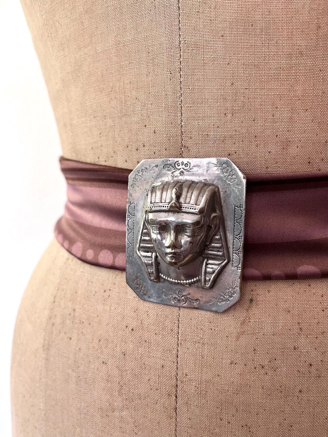 Antique Buckle / Egyptian Revival / 1920s Pharaoh Belt Buckle - Etsy