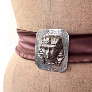 Antique Buckle / Egyptian Revival / 1920s Pharaoh Belt Buckle - Etsy