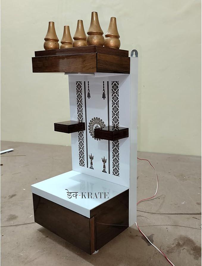 Decorate Wooden Temple White LED Light for Home and Office Home Temple ...