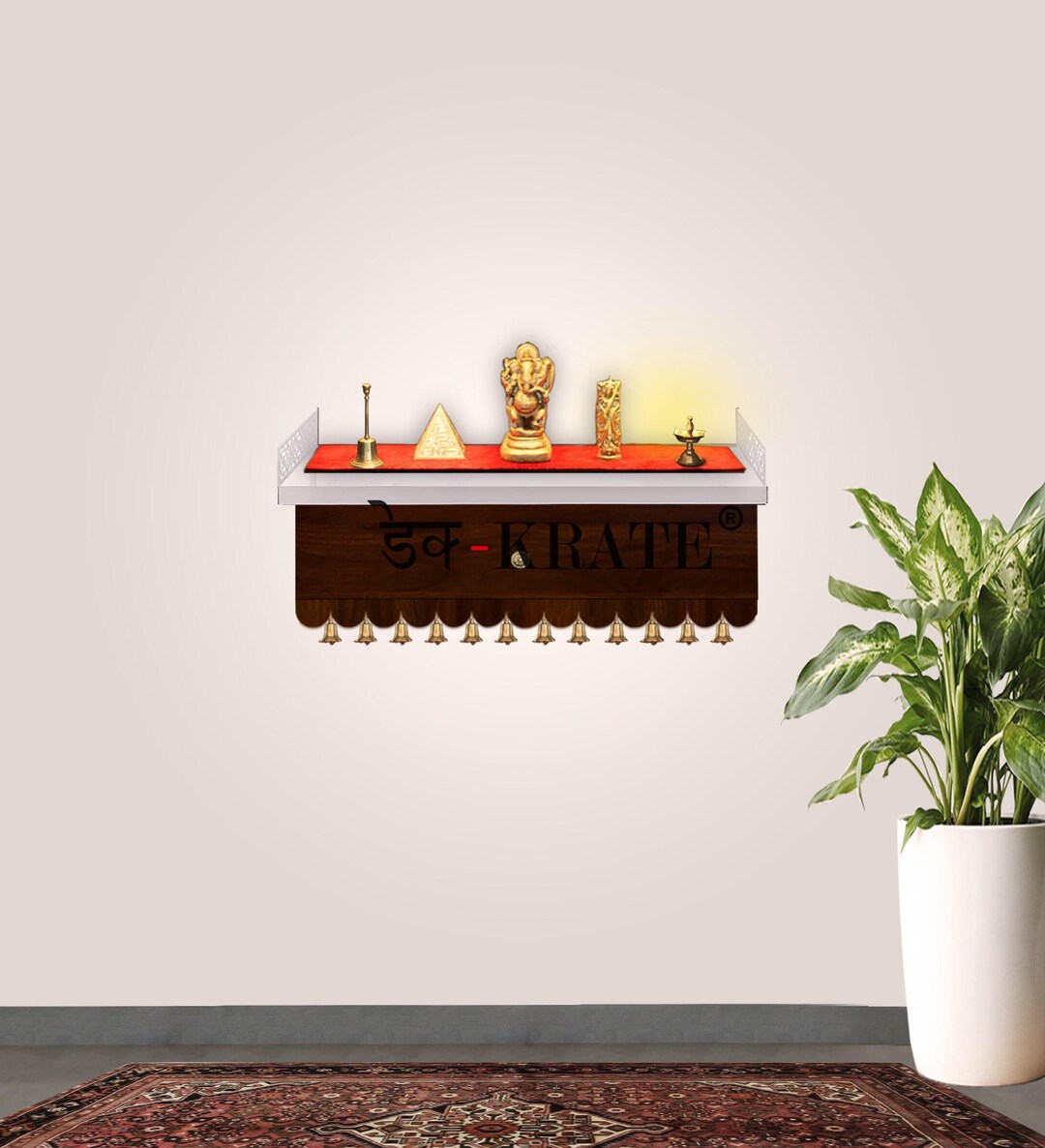 Wooden Drawer Temple for Home and Officehome Templepuja Mandirwall ...