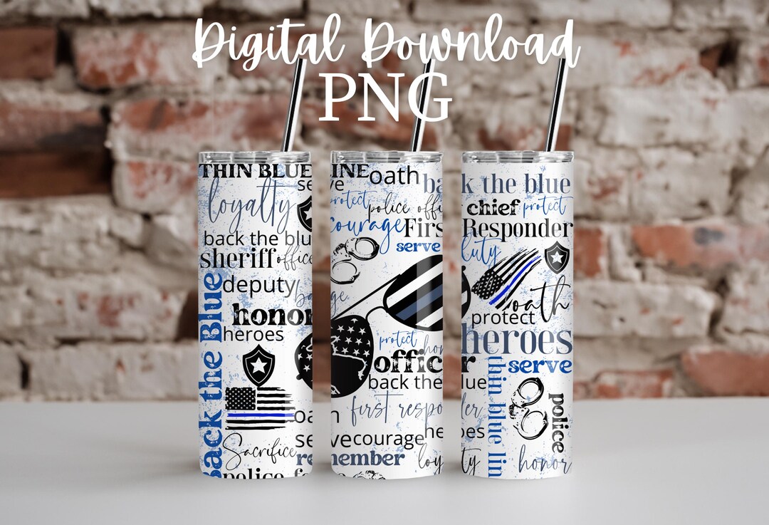Back the Blue PNG, Digital Download, Police Officer Thin Blue Line ...