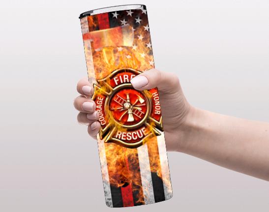 Fire Fighter Flag PNG, Digital Download, Honor Rescue Courage - Etsy