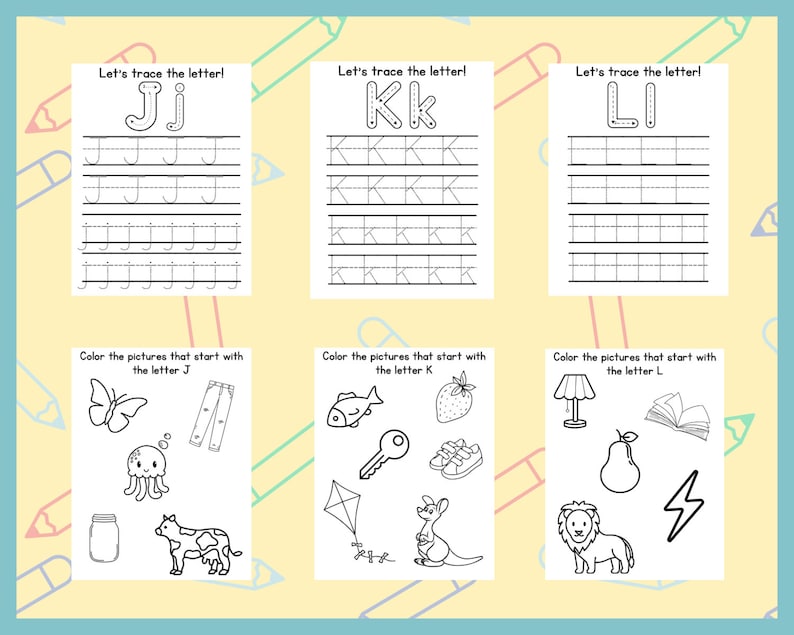 Printable Alphabet Journal; Letter Formation; Uppercase and Lowercase ...