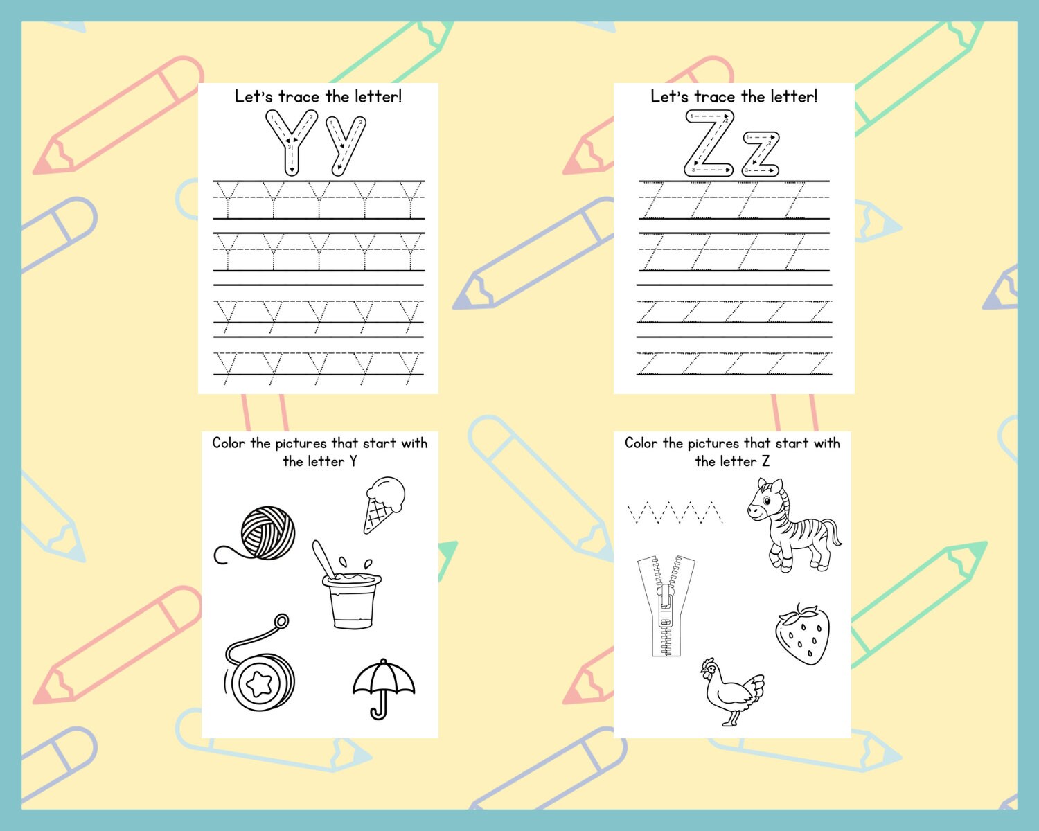 Printable Alphabet Journal; Letter Formation; Uppercase and Lowercase ...