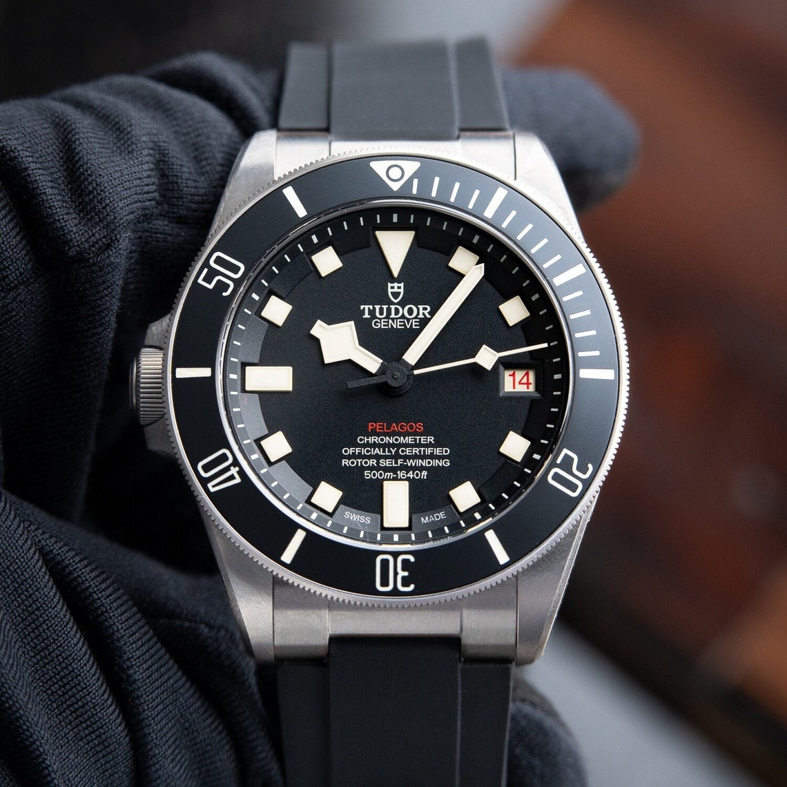 Tudor Pelagos LHD Titanium Bracelet Ceramic Bezel Black Dial Diver - Etsy