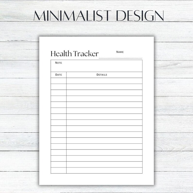Medical Tracker for Planner Printable Health Tracker Medication Tracker ...